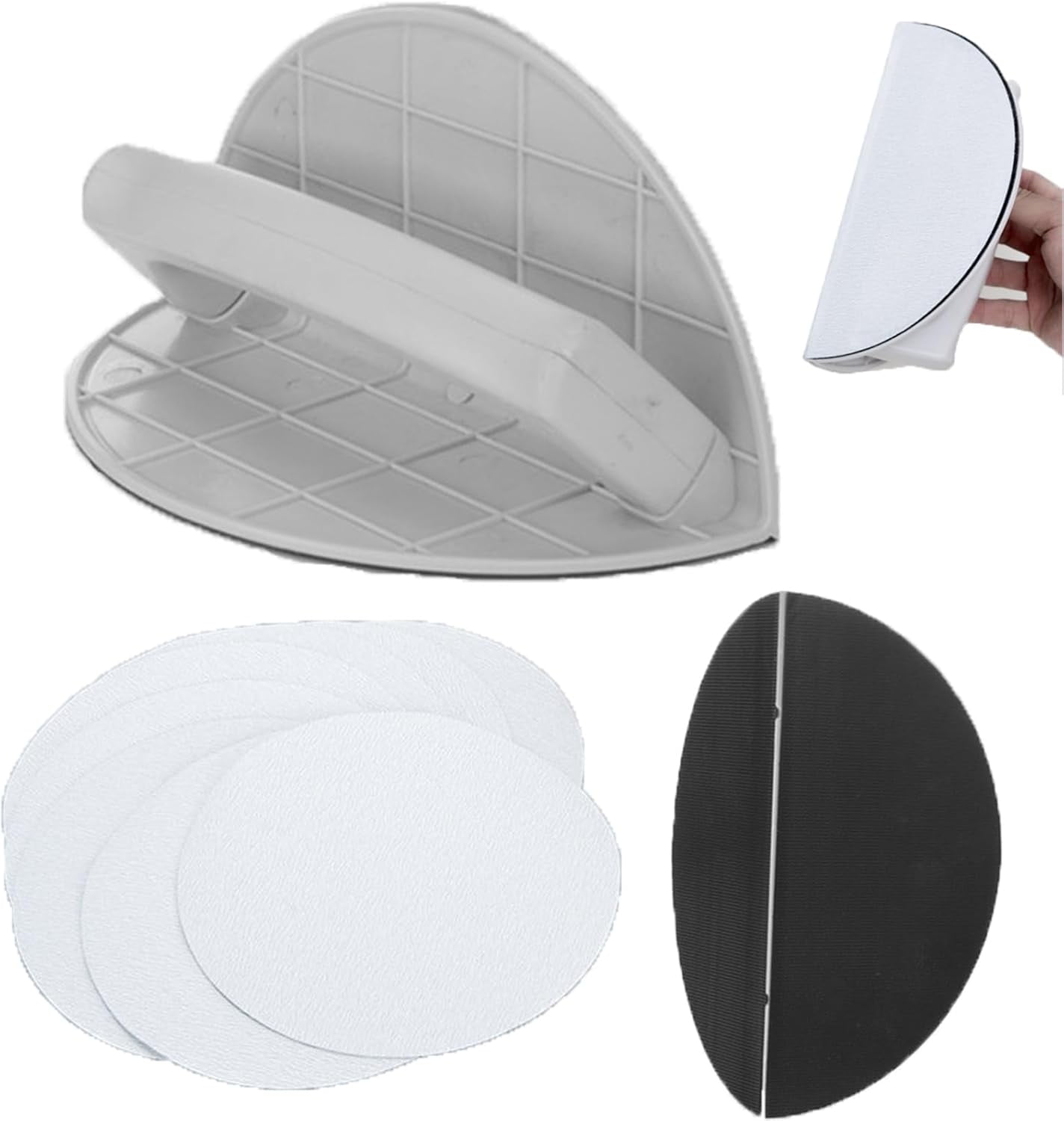 Multifunctional Semi-Circular Angle Sanding Sandpaper Tool, Self ...