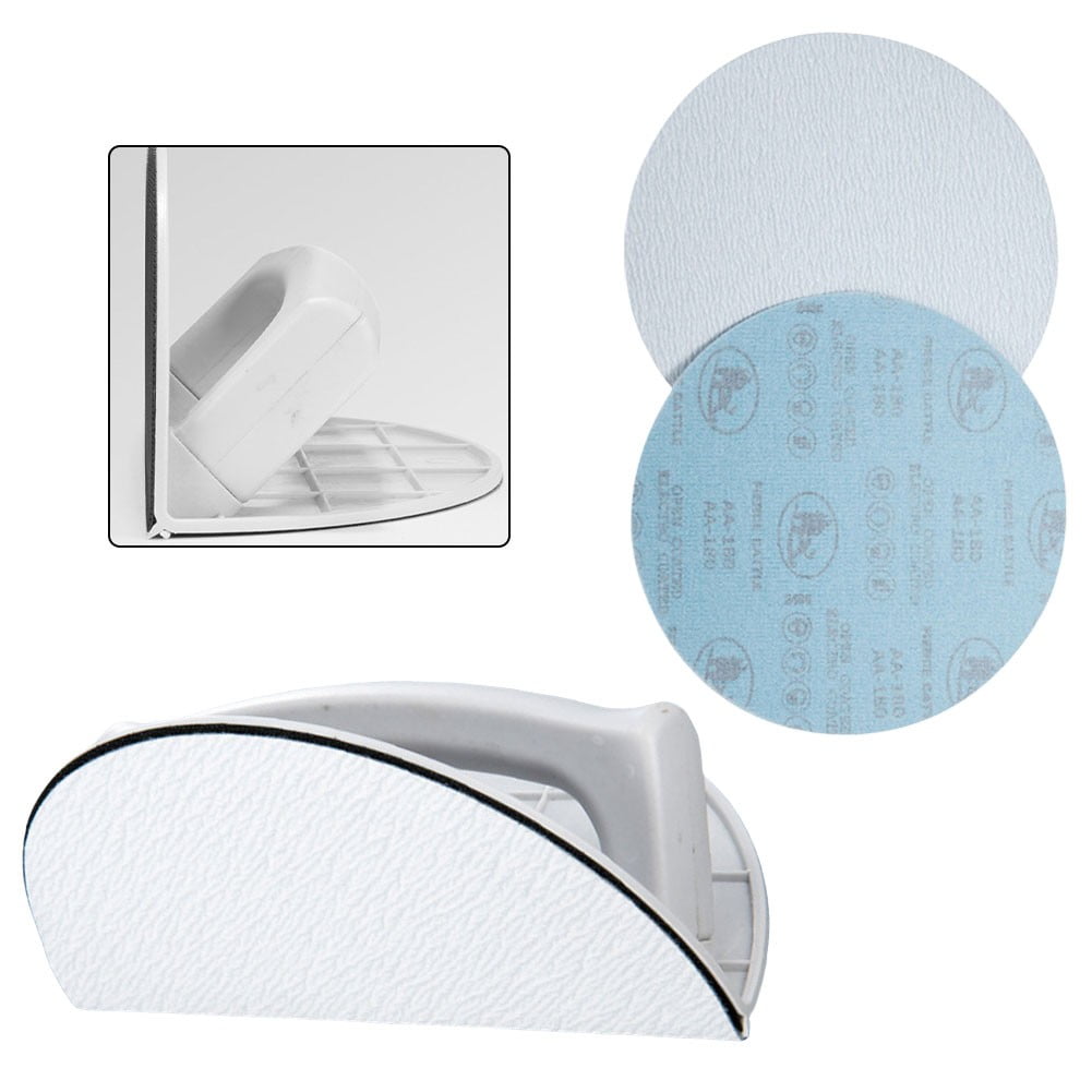 Multifunctional Semicircular Corner Sanding Tool With 10 Sandpaper ...
