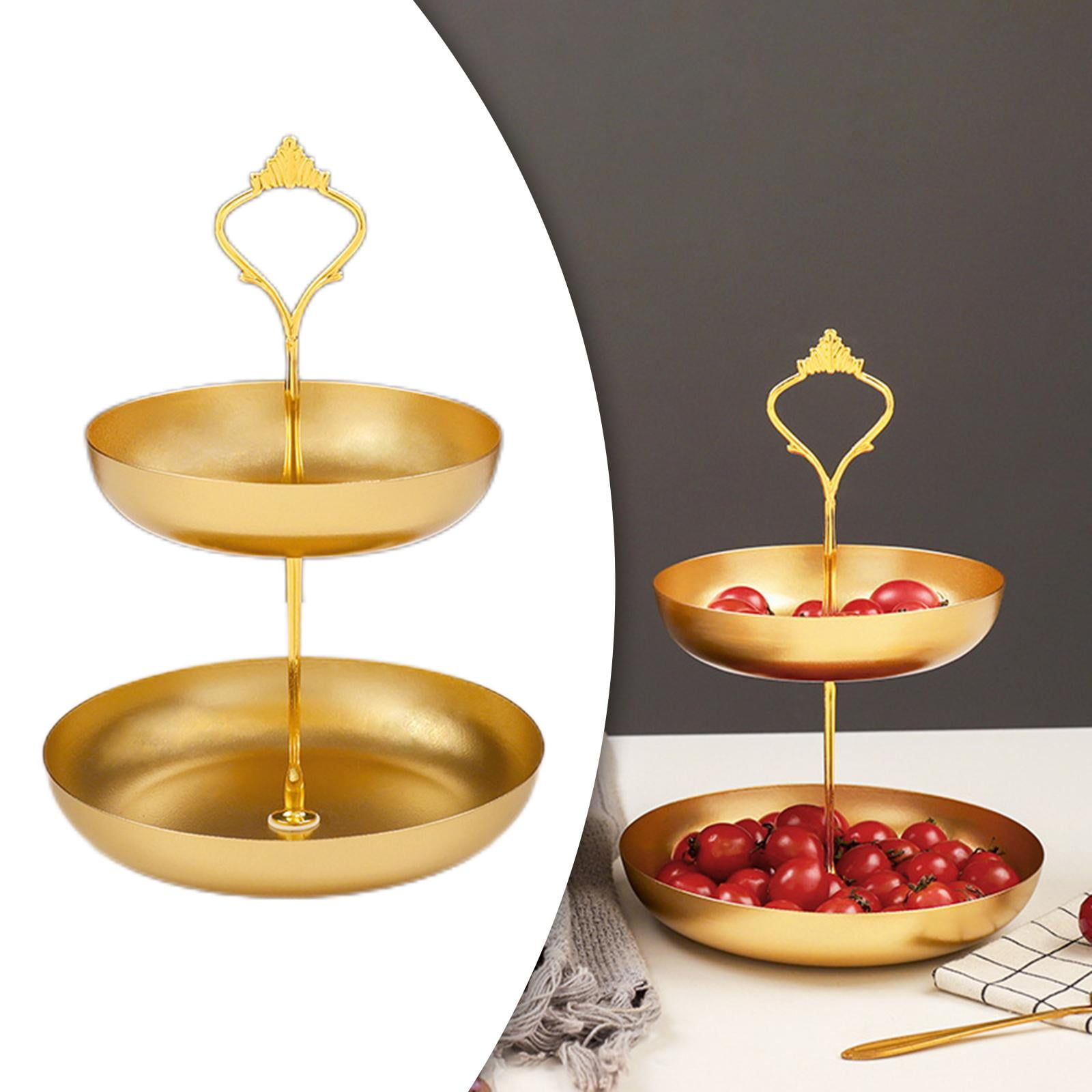 Multifunctional Serving Tray 2 Tier Makeup Organizer Shelf Cosmetic ...