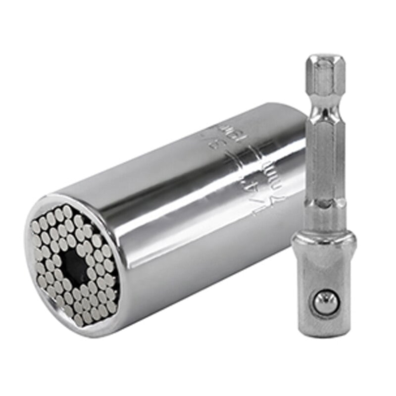 Multifunctional Silvery 7 to 19mm Magic Socket Multi Purpose Wrench ...