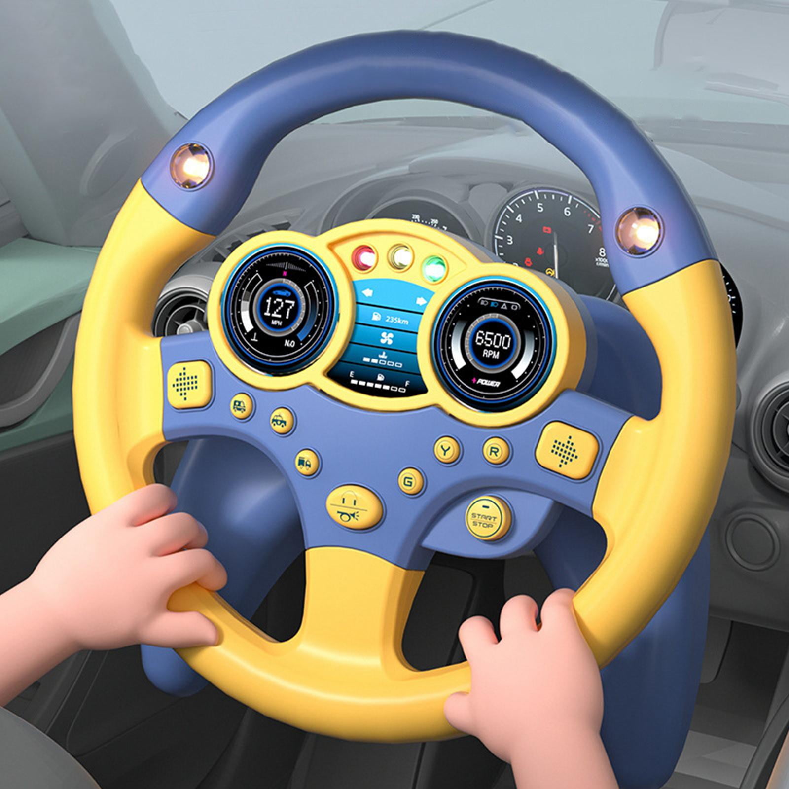 Kids Multifunctional Simulation Steering Wheel, Pretend Driving Toy ...