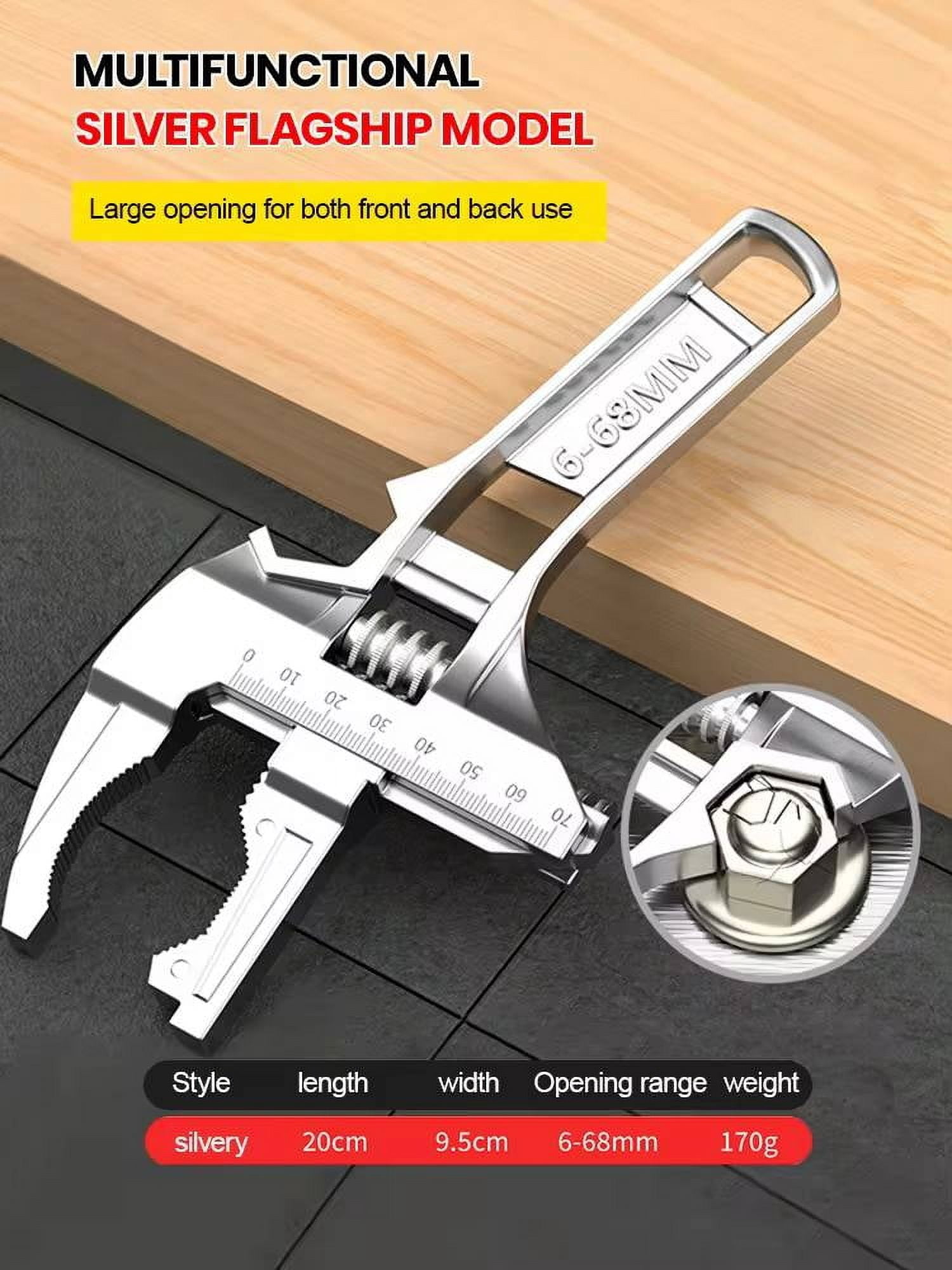 Multifunctional Sink Wrench Short Handle Open End Adjustable Wrench ...