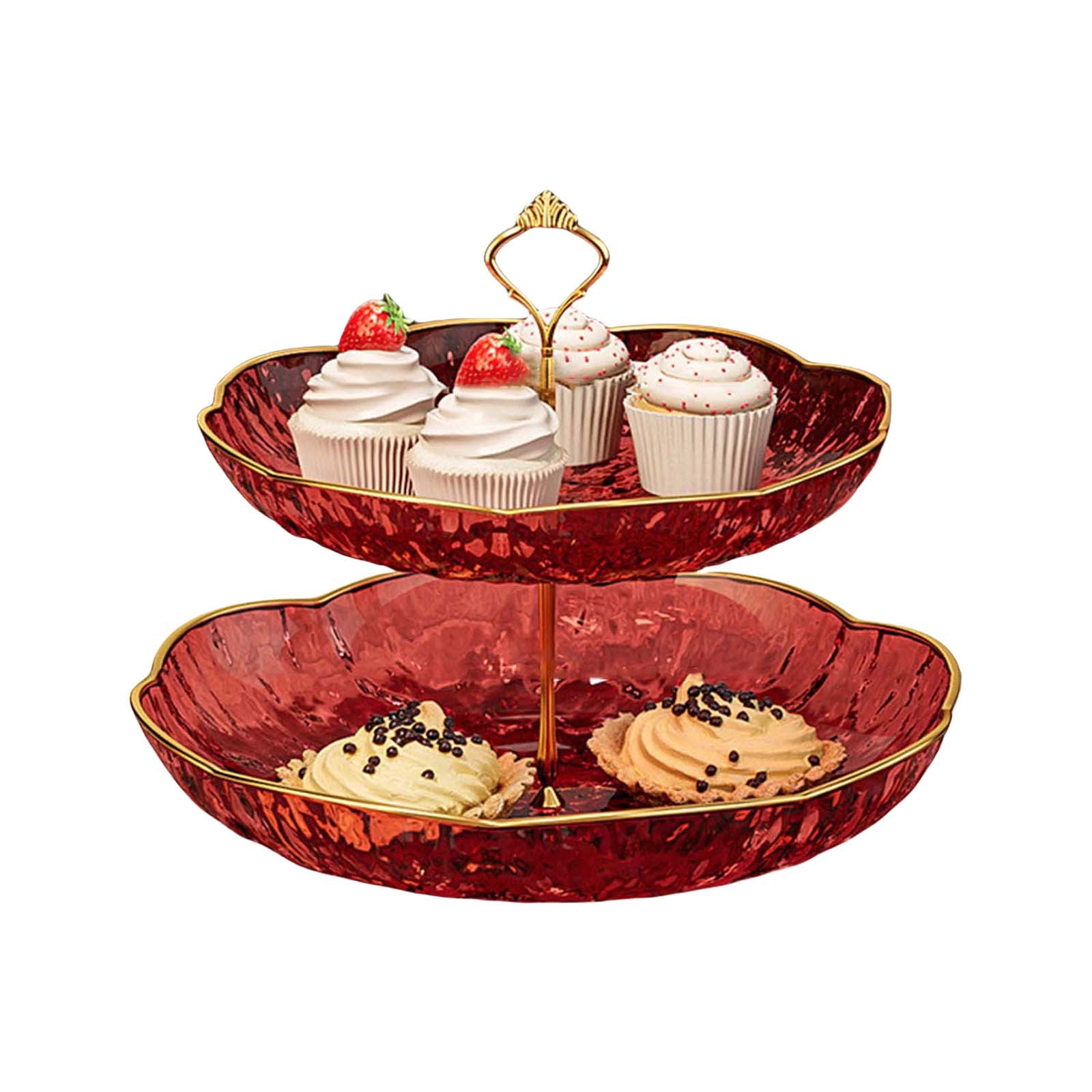 Multifunctional Snacks and Fruit Serving Tray Plastic Texture Dessert ...