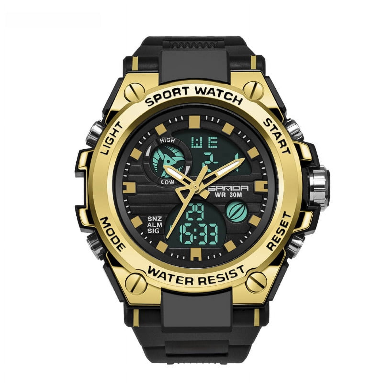 Multifunctional Special Forces Watch Men's Double Display Waterproof ...