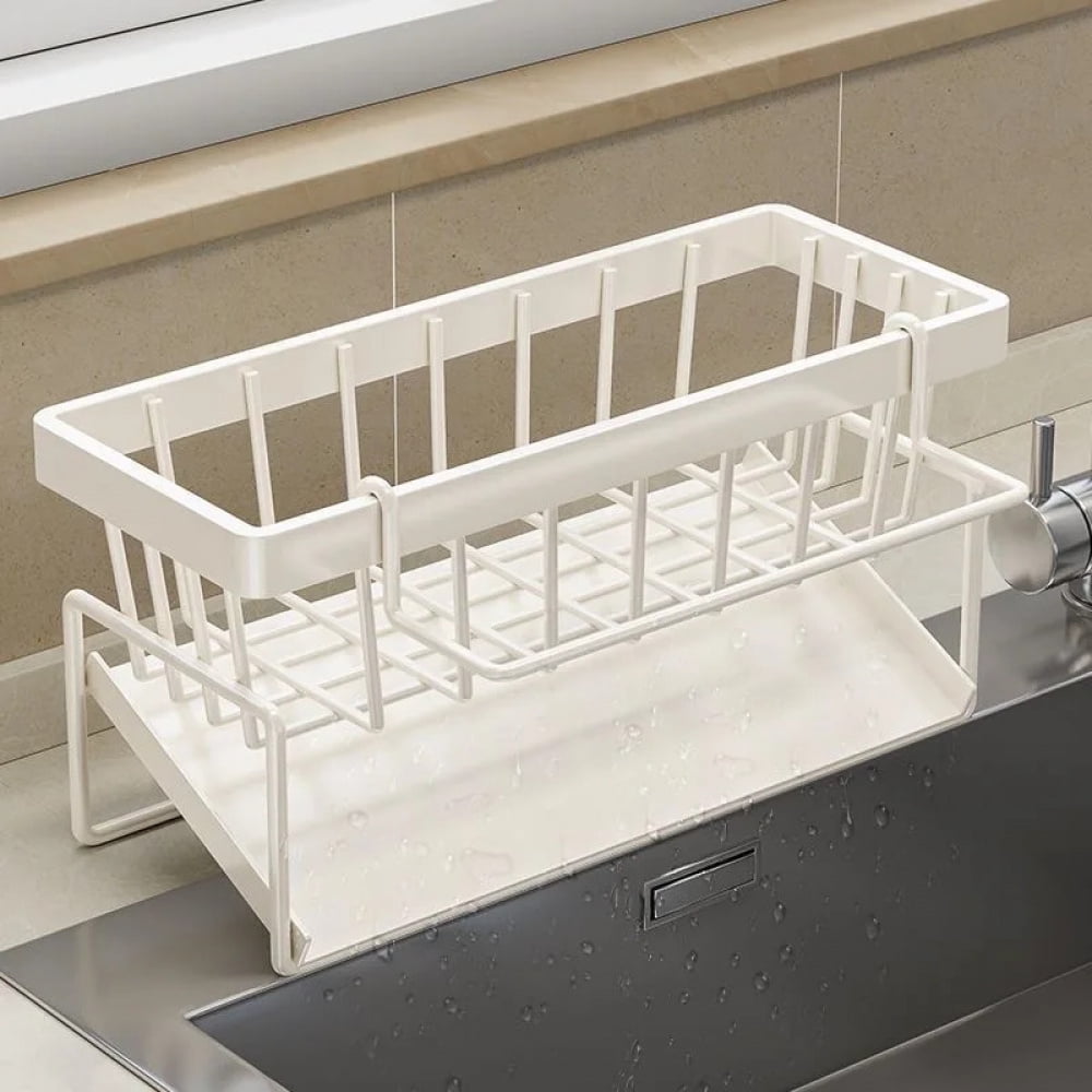 Multifunctional Sponge Rack Drainer Kitchen Shelf Sink Rag Dishwashing ...