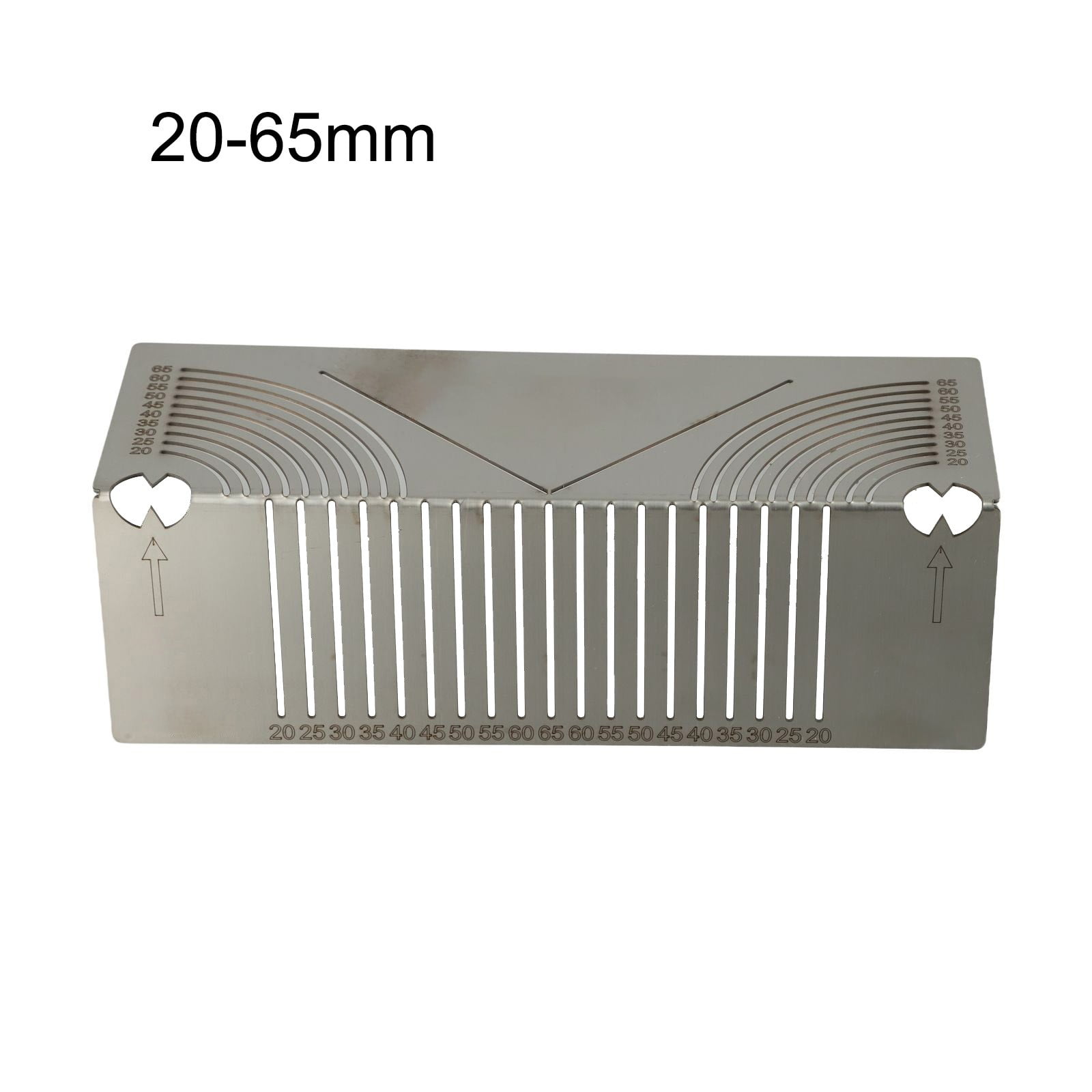 Multifunctional Square Tube Rounded Corner Drawing Tool Metal Ruler 20 ...