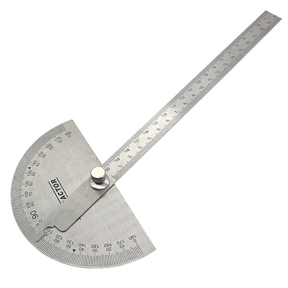 Multifunctional Stainless Steel 180 Degree Protractor Angle Finder with ...