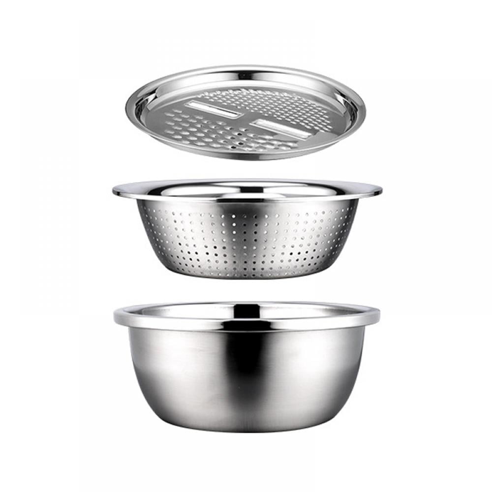 Walmart 3-in-1 Stainless Steel Kitchen Set: Drainer, Food Container ...