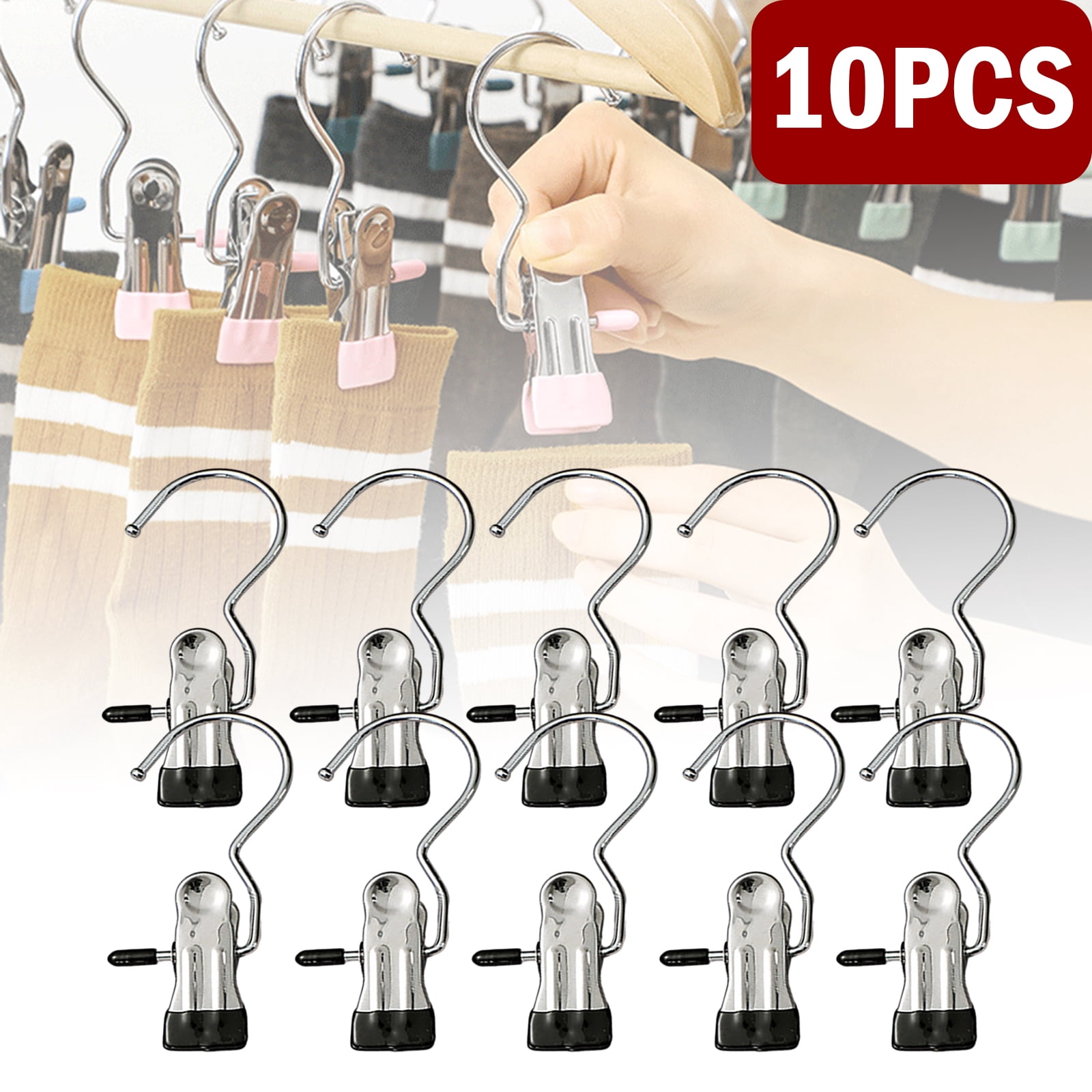 Multifunctional Stainless Steel Clip Hooks Set of Robust Metal S-Hooks ...