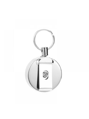 Retractable Key Reel, Heavy Duty Keychain with Carabiner, Steel Cable ...