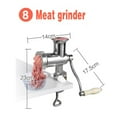 Multifunctional Stainless Steel Manual Meat Grinder Model 8- Efficient ...