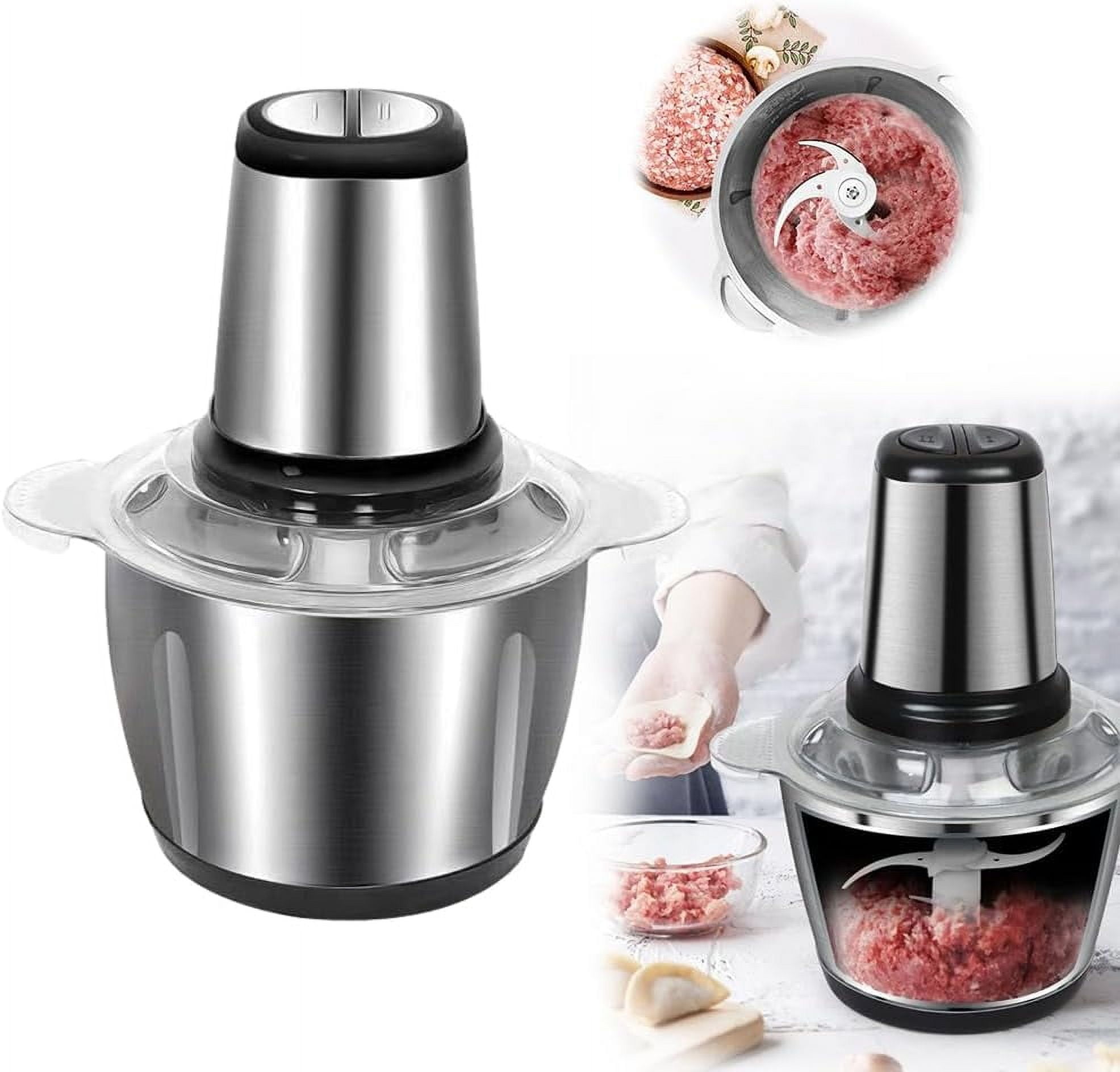 Multifunctional Stainless Steel Meat Grinder, 3L Electric Meat Grinder ...