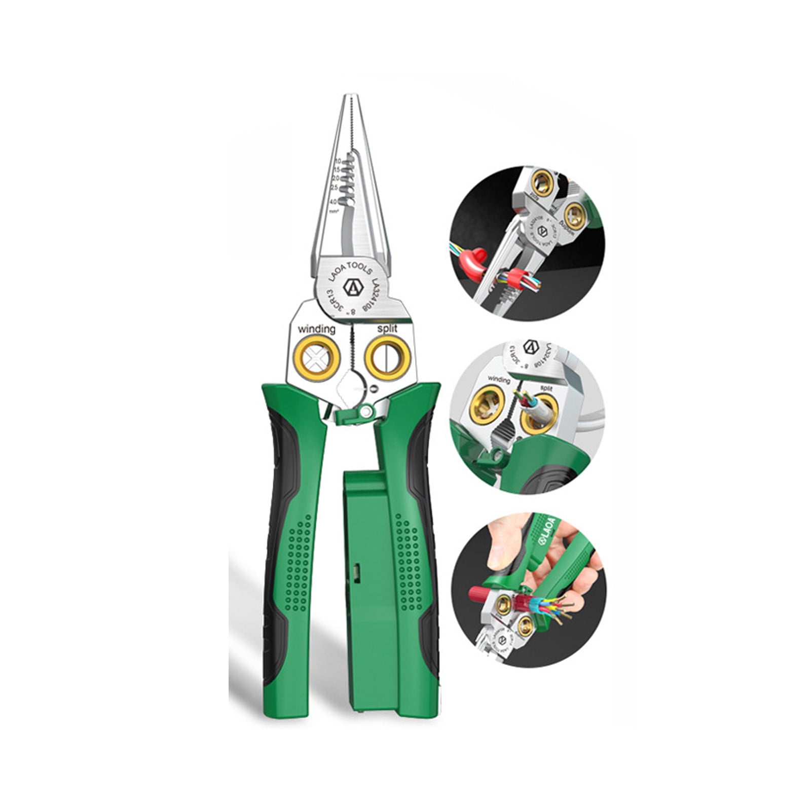 Multifunctional Stainless Steel Wire Stripper, 8 in1 Wire Stripping ...