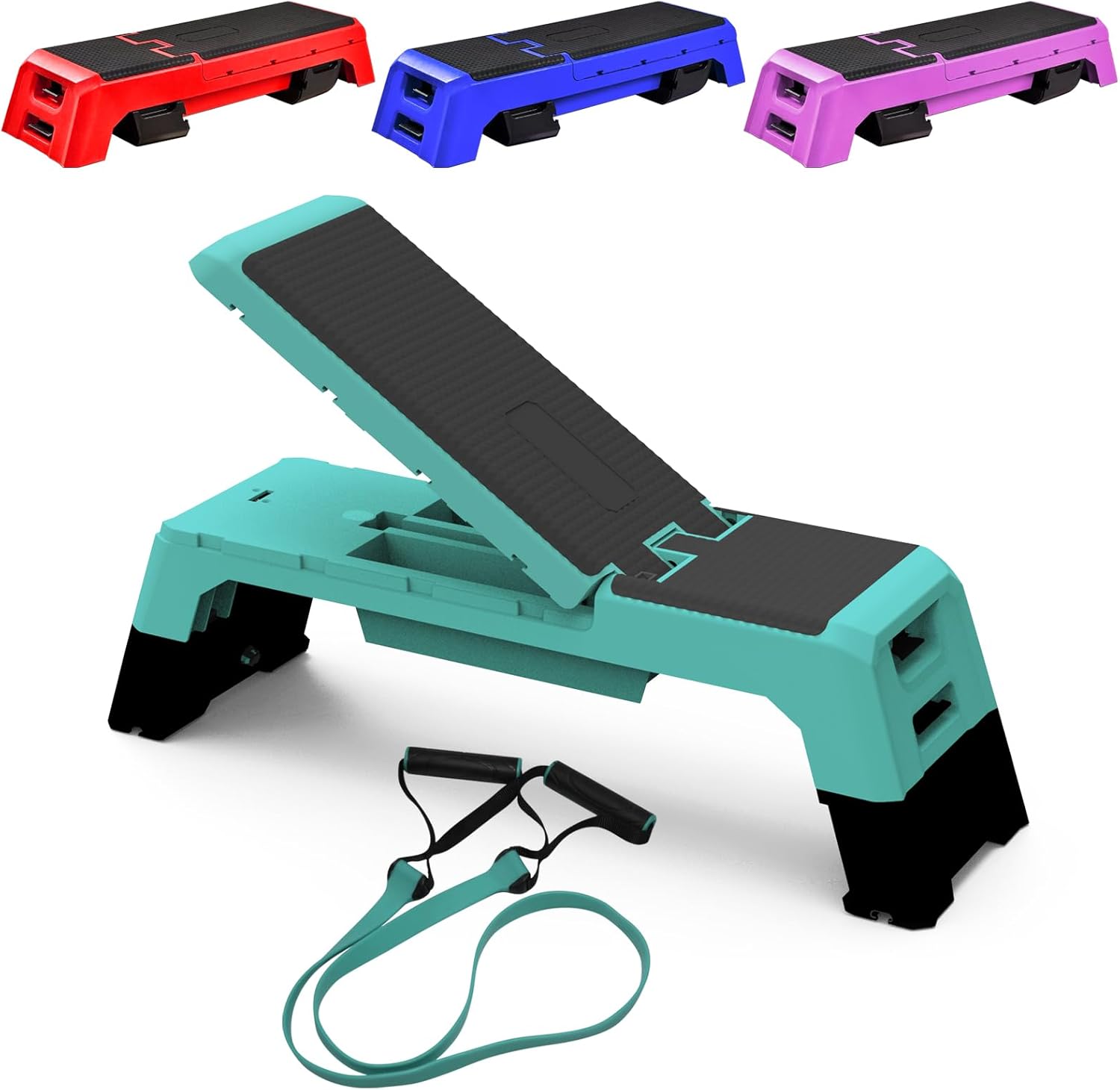 Multifunctional Step Platform Aerobic Deck Stepper with Resistance ...