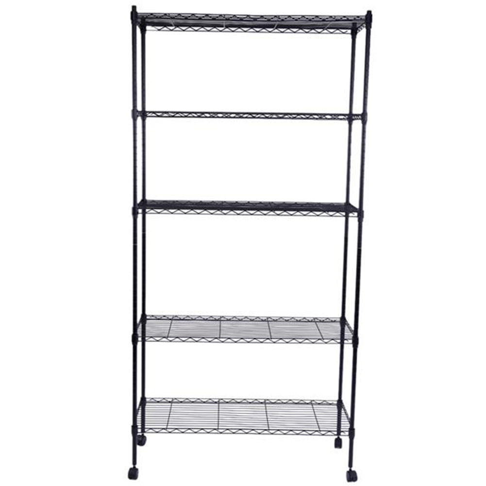 Multifunctional Storage Rack, 5-Layer Iron Shelf With 1.5In Nylon ...