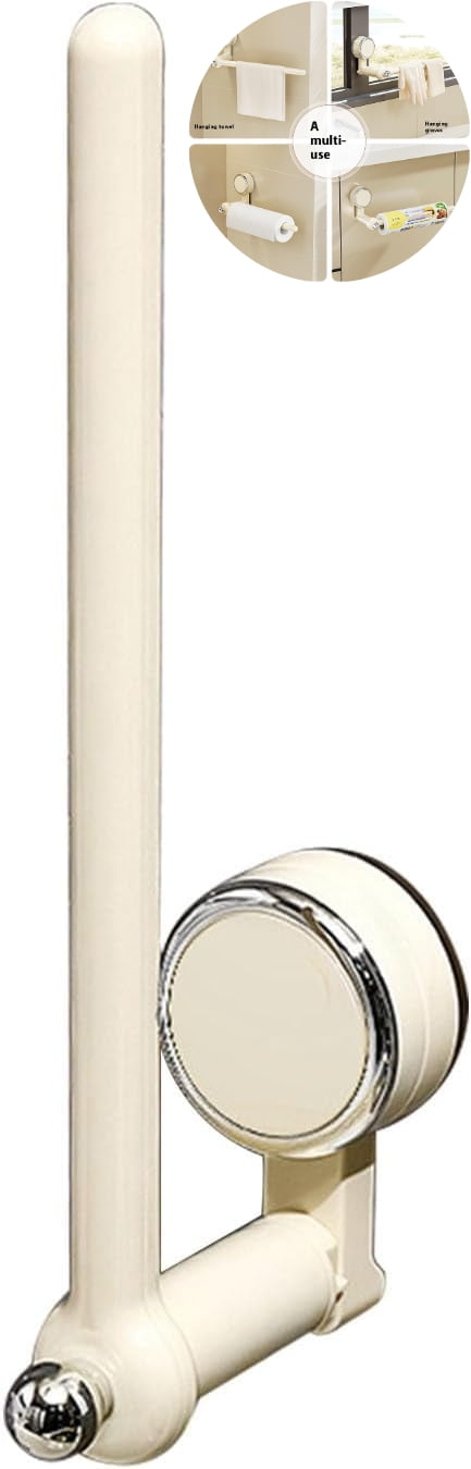 Multifunctional Sucker Hanging Rod Adjustable Suction Cup Paper Towel ...
