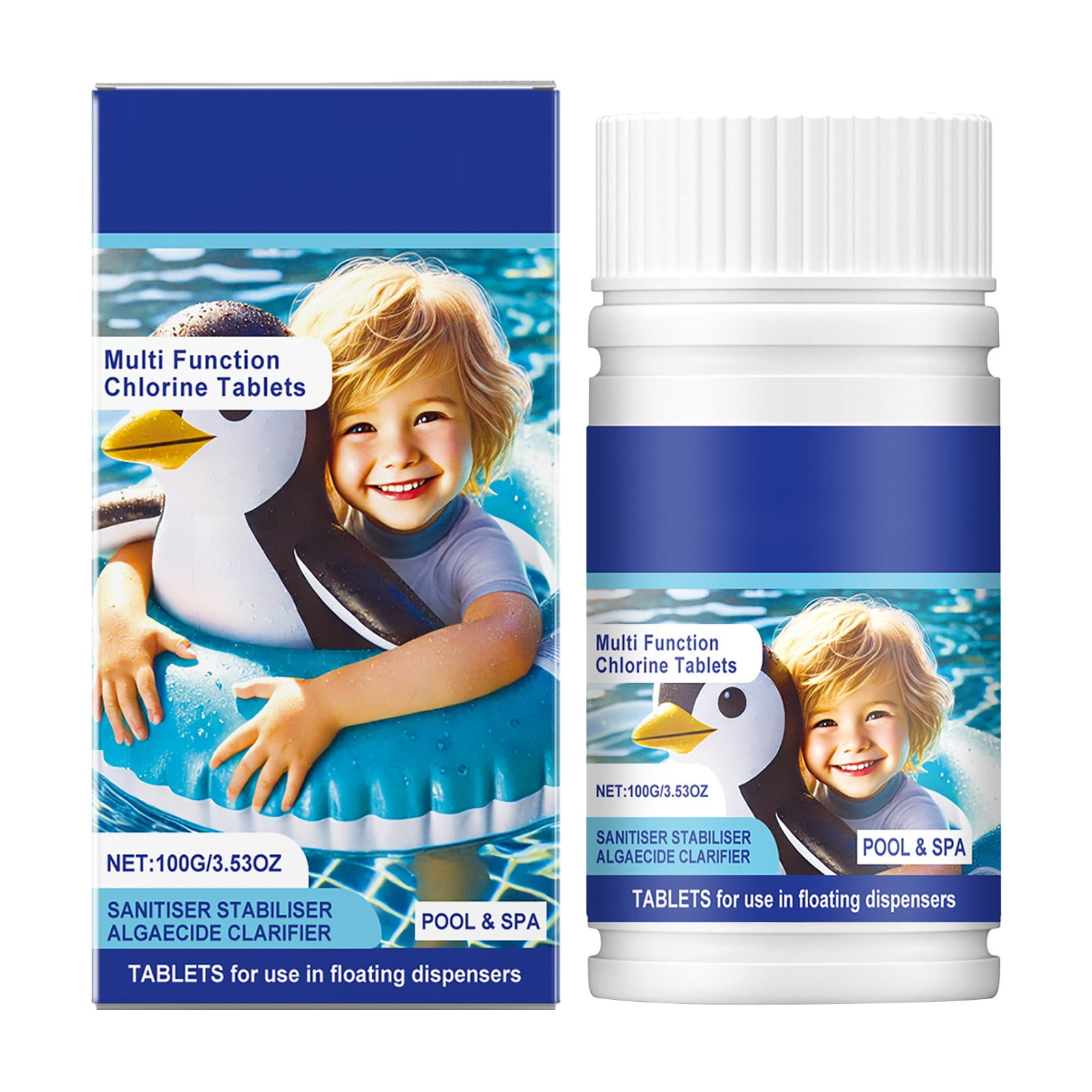 Multifunctional Tablets Suitable For Swimming Pool Hot Tub Spa 4 In 1 ...