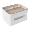 Multifunctional Tissue Box with Storage & Holder - Desktop Organizer ...