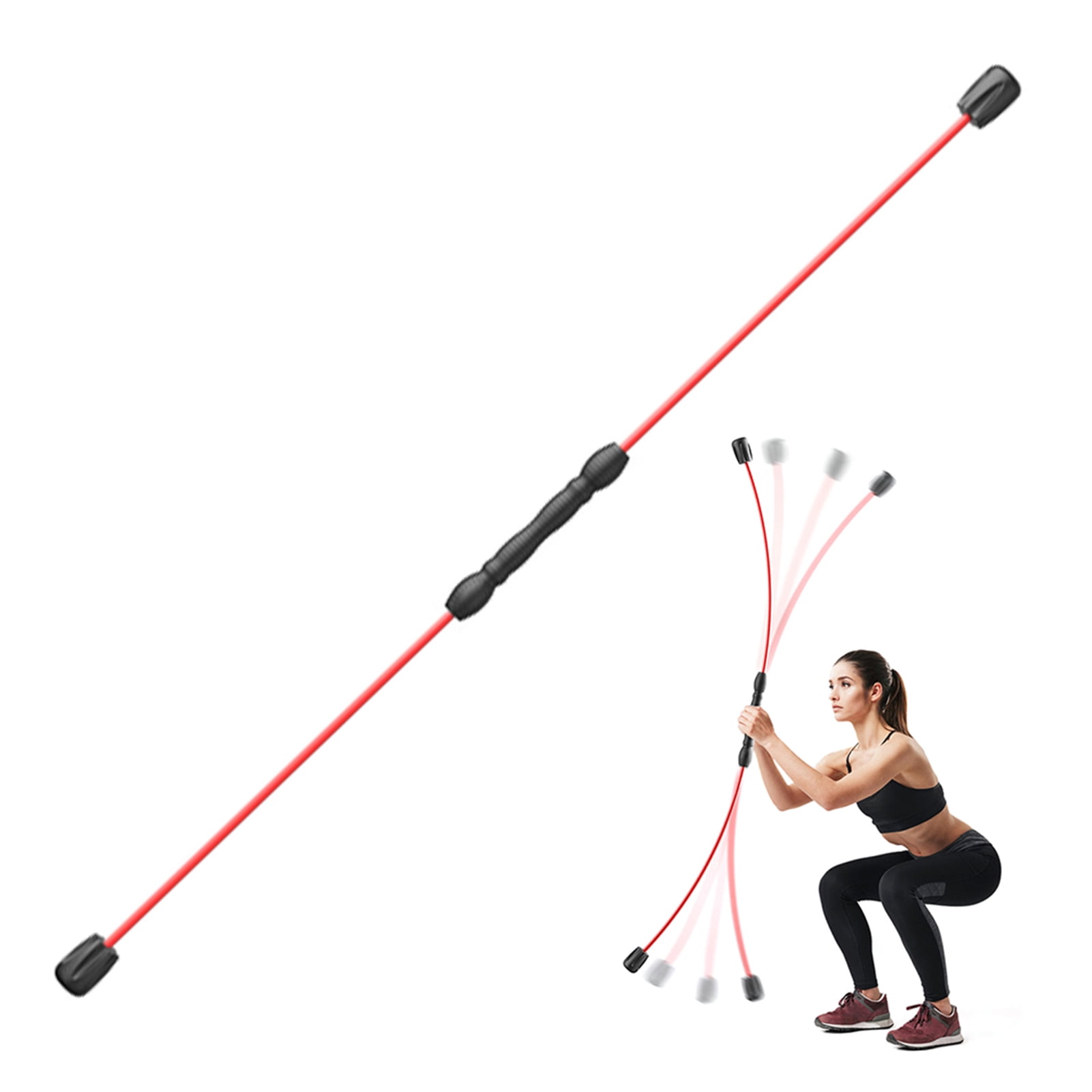 Multifunctional Training Stick Fitness Exercise Elastic Vibrate Rod ...