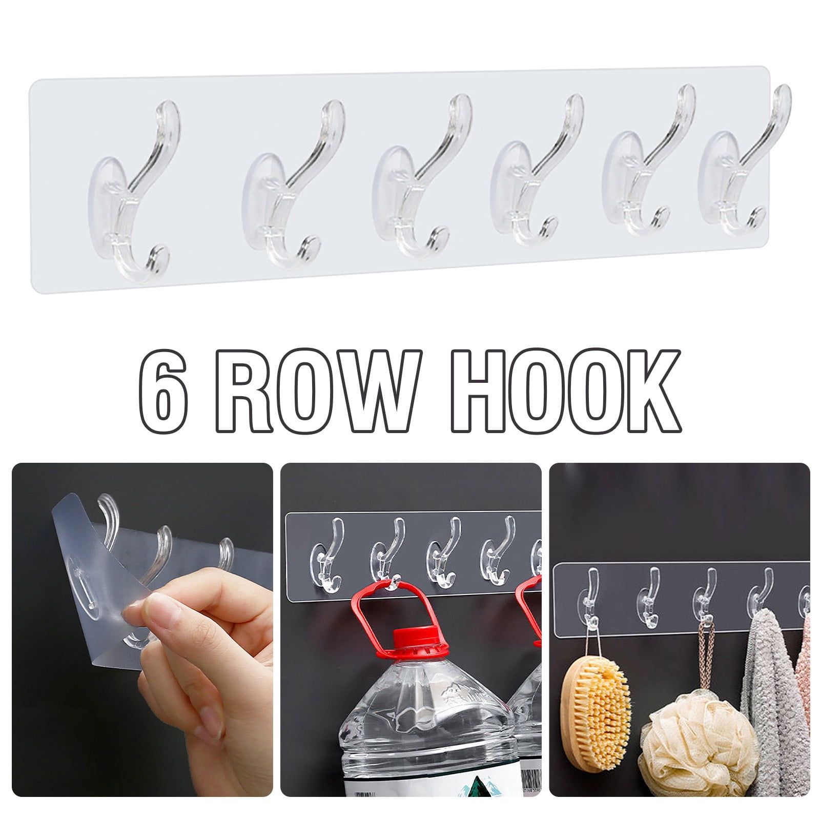 multifunctional-transparent-wall-mounted-hook-set-6-strong-adhesive