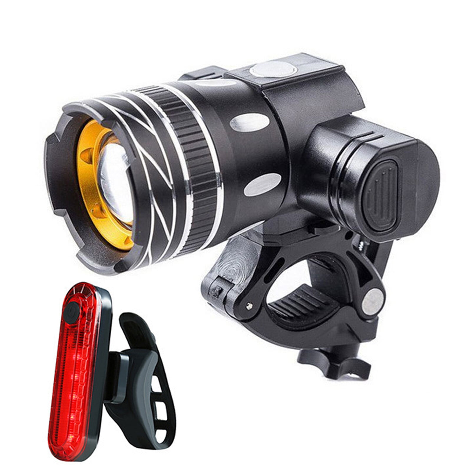 Multifunctional USB Bicycle LED Light Kit - Front & Rear, IPX6 ...