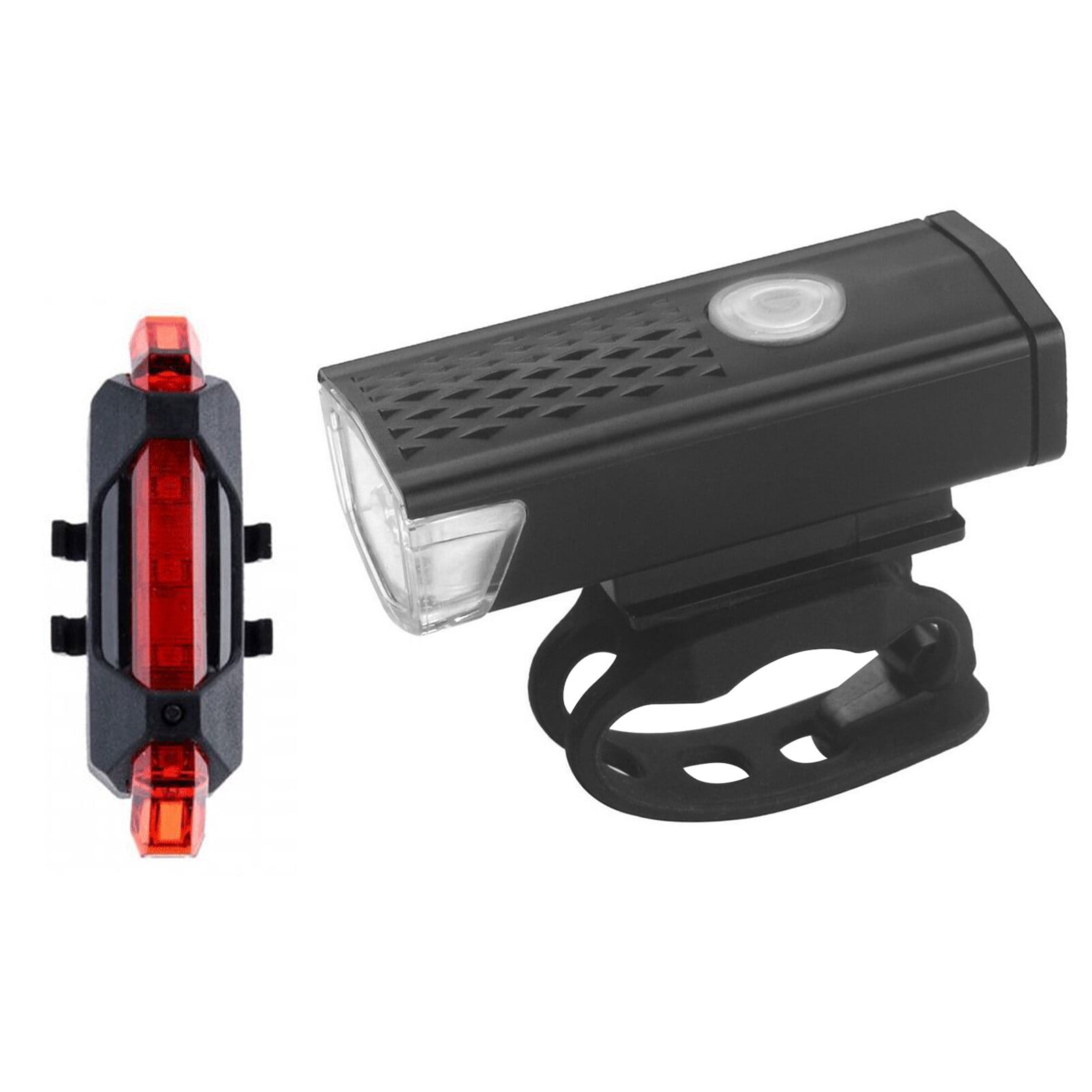 Multifunctional USB Bicycle Rechargeable LEDs Light Kit Bike Lamp Front ...