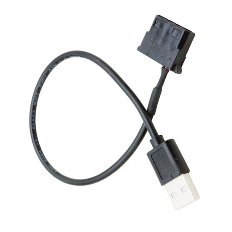 Multifunctional USB to 4PIN Fan Cable USB Male to 3Pin/4Pin Fan Braided ...