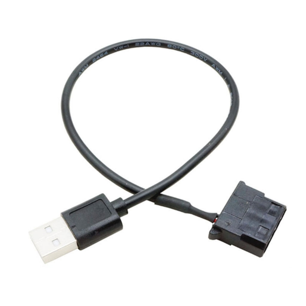 Multifunctional USB to 4PIN Fan Cable USB Male to 3Pin/4Pin Fan Braided ...