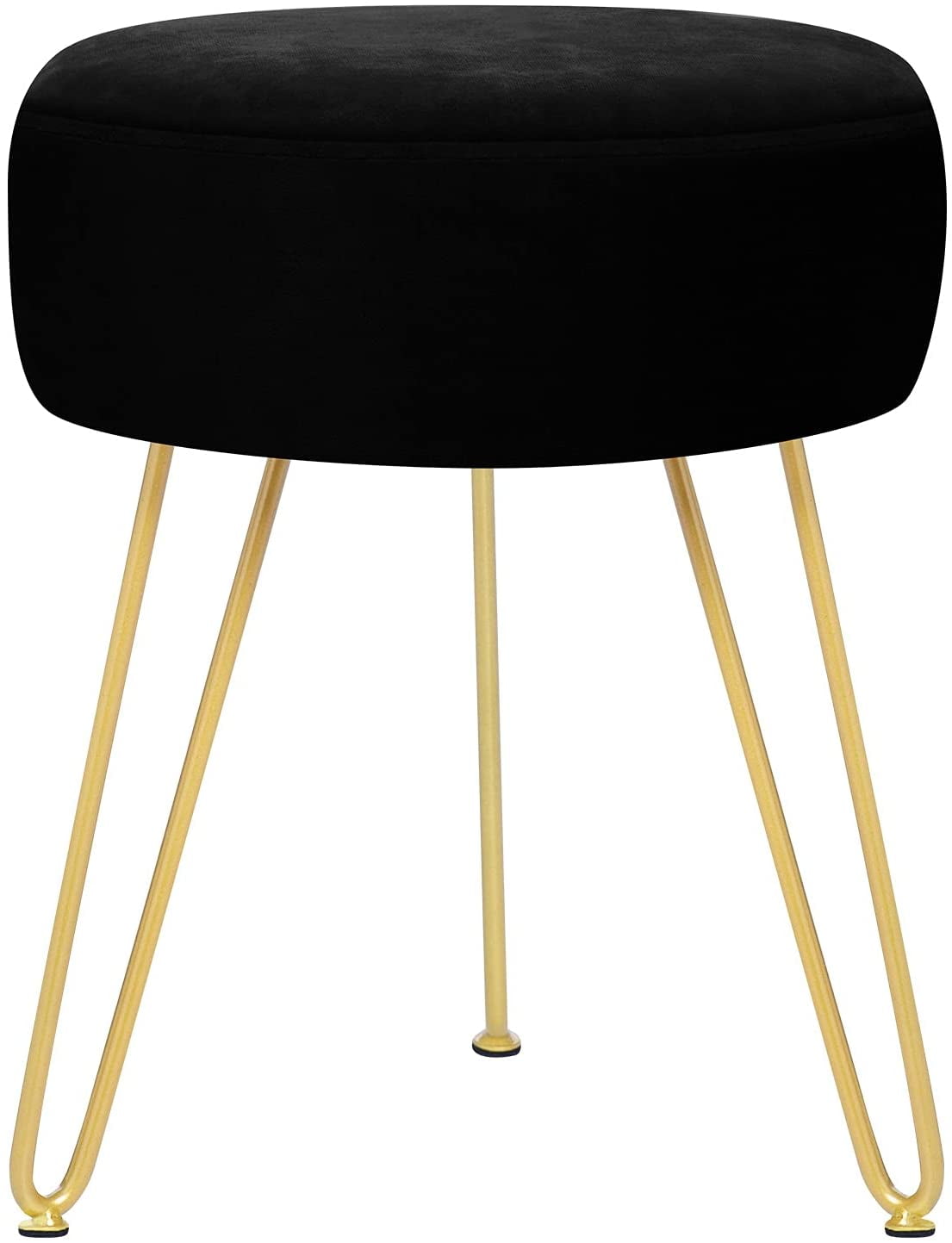 Multifunctional Vanity Stools - Velvet Round Ottoman Modern Dressing ...