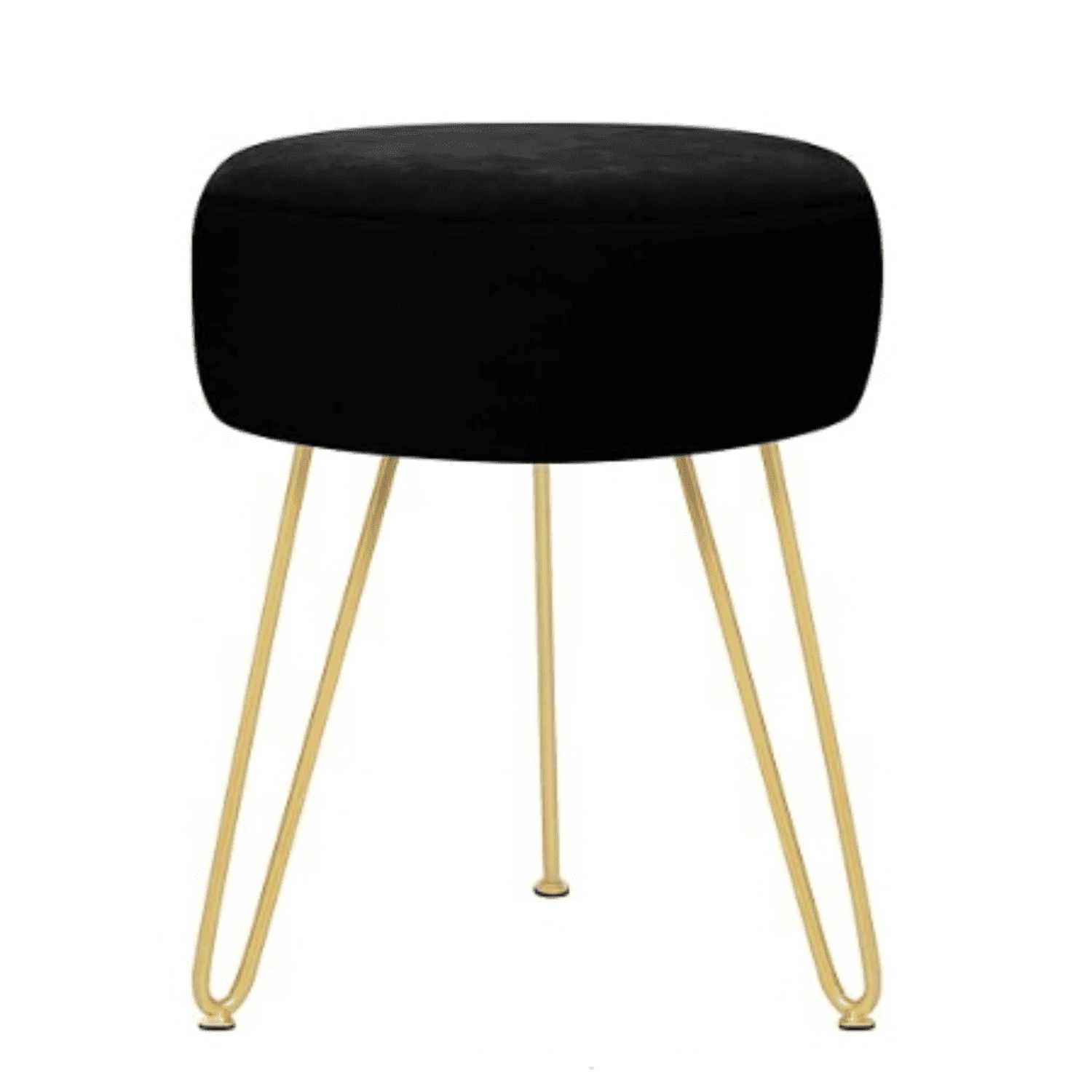 Multifunctional Vanity Stools - Velvet Round Ottoman Modern Dressing ...