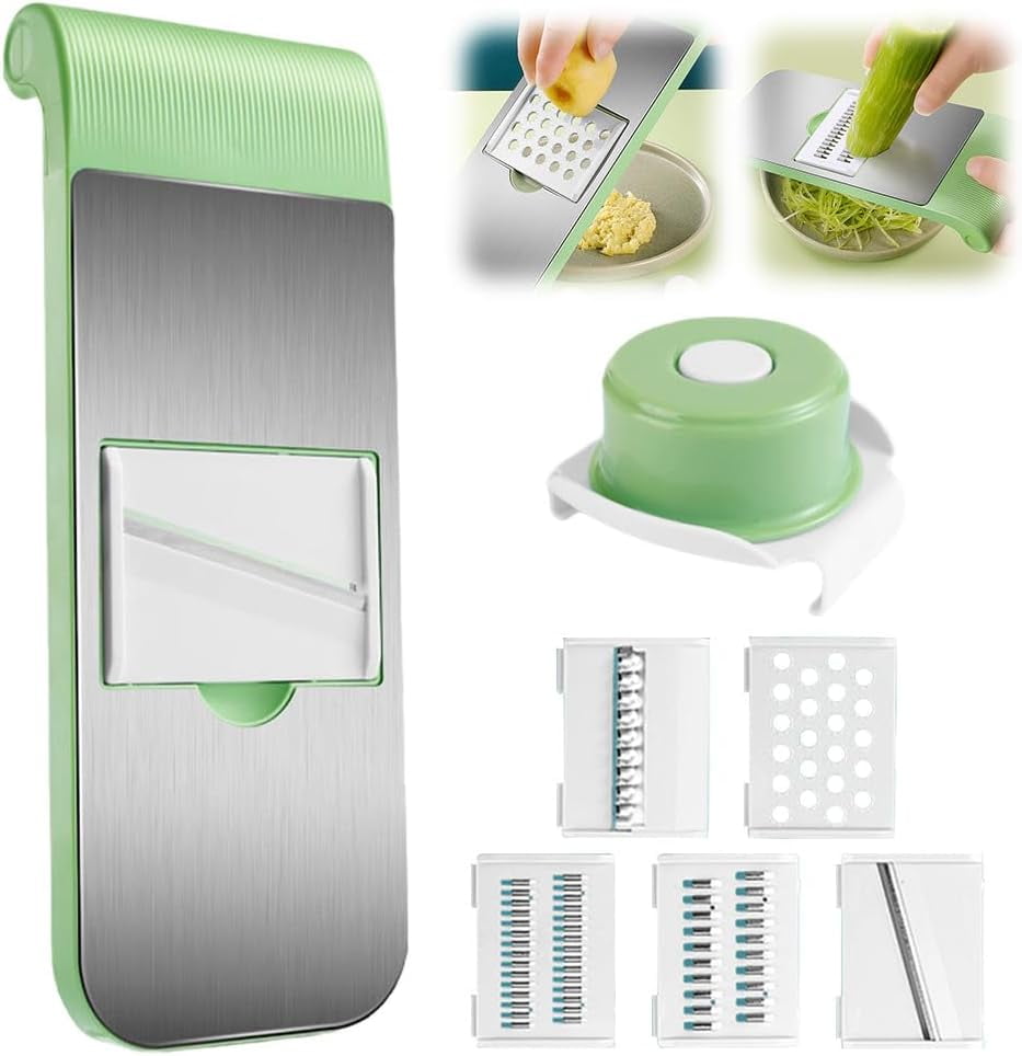 Multifunctional Vegetable Chopper & Mandoline Slicer, Stainless Steel ...