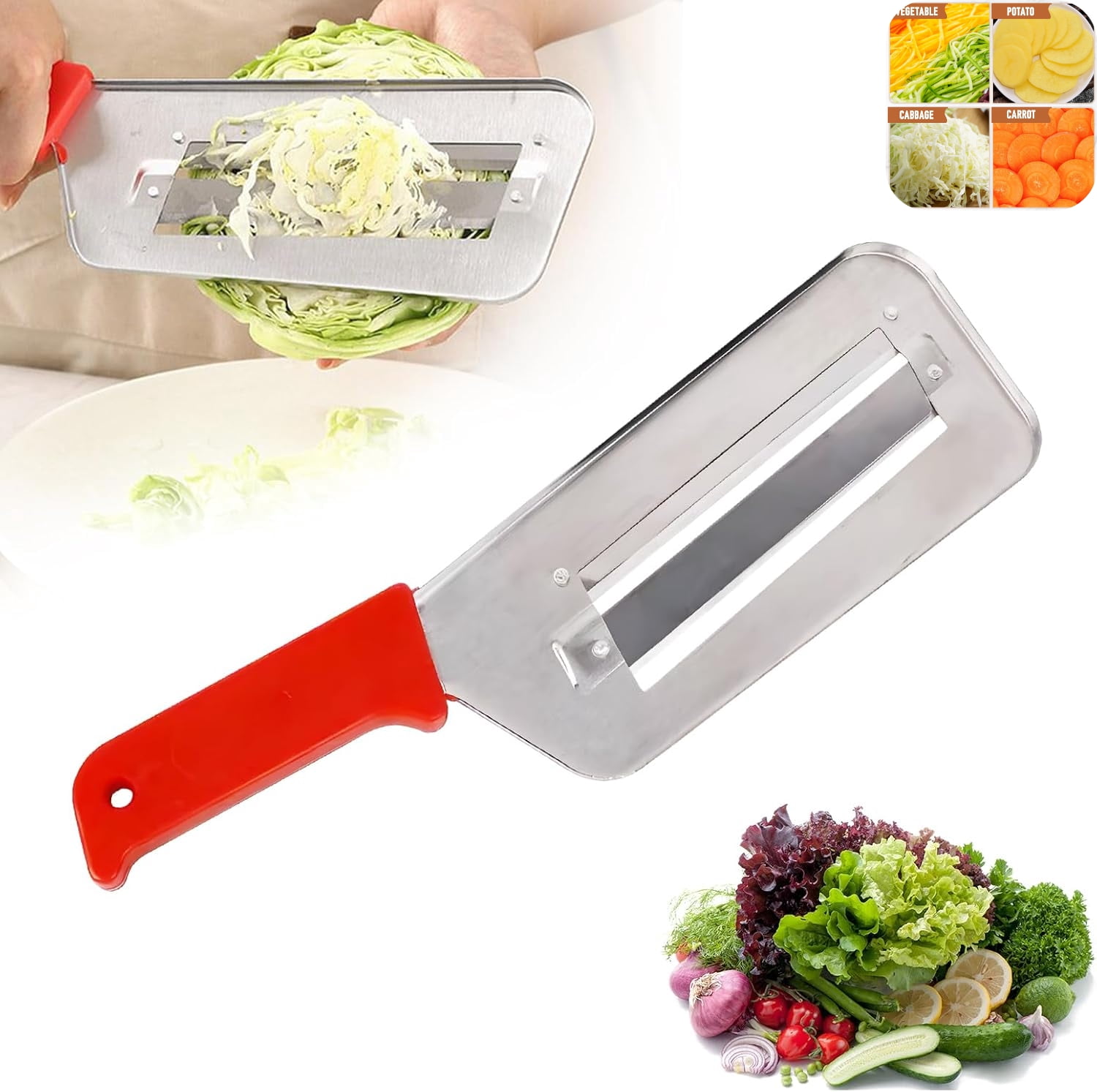Multifunctional Vegetable Cutter, 2025 Upgraded Stainless Steel Double ...