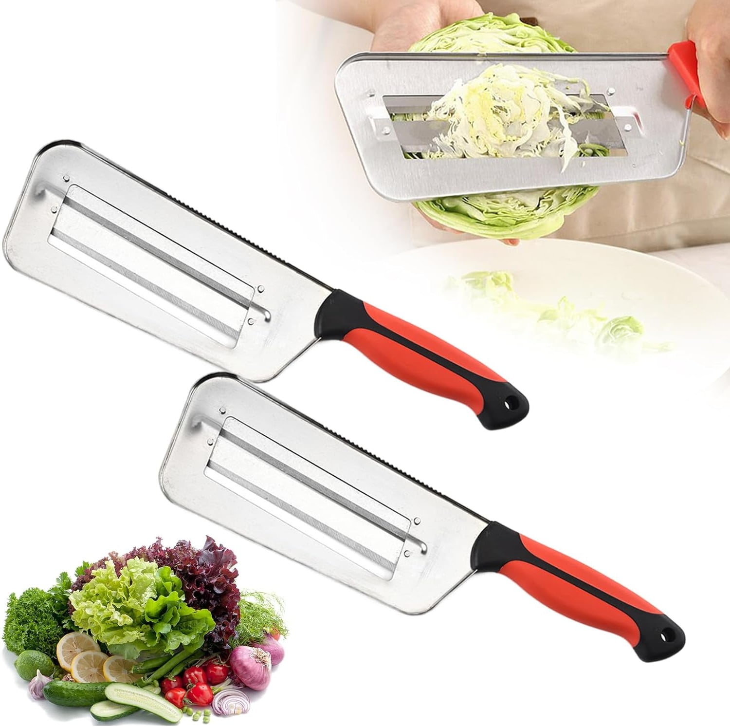 Multifunctional Vegetable Cutter, 2025 Upgraded Stainless Steel Double ...