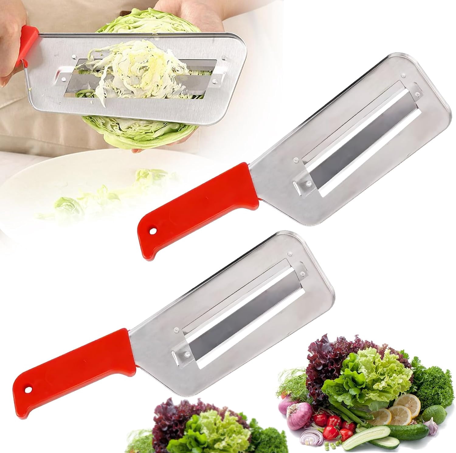 Multifunctional Vegetable Cutter, 2025 Upgraded Stainless Steel Double ...