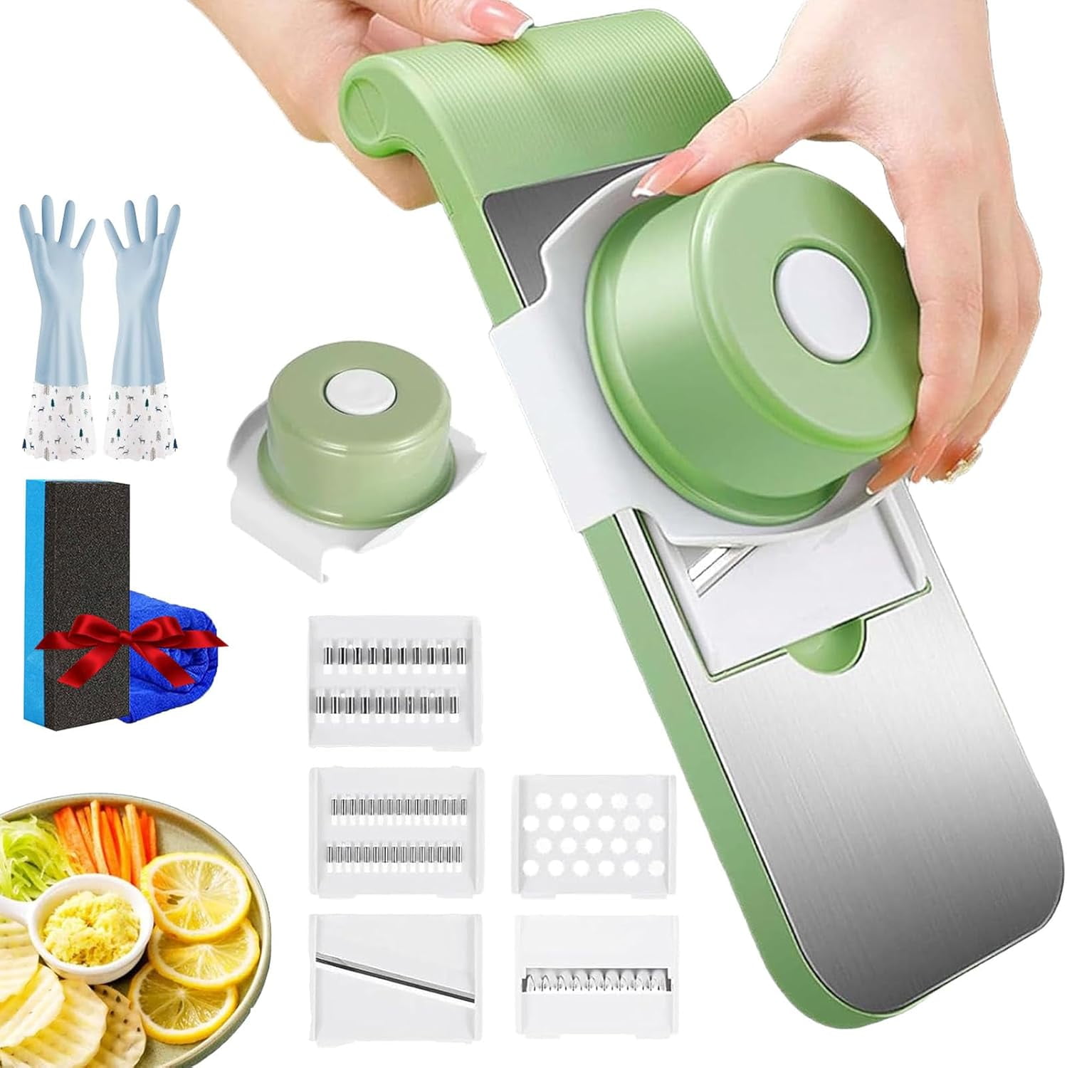 Multifunctional Vegetable Cutter – Adjustable Mandoline Slicer with 5 ...