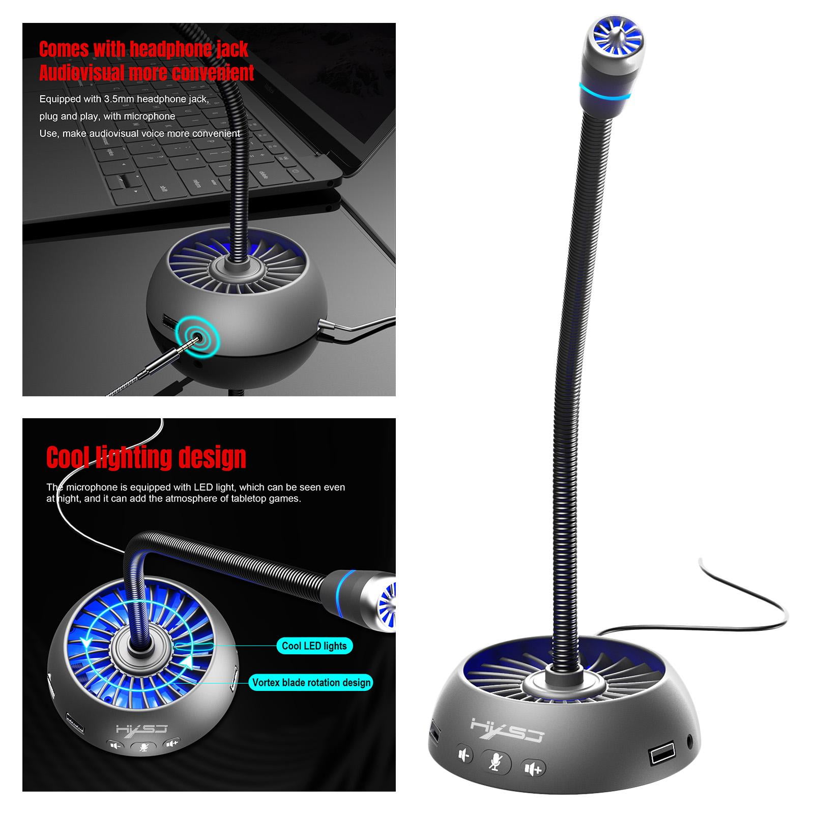 Multifunctional Voice Microphone Speech Recording Mic PC Computer ...