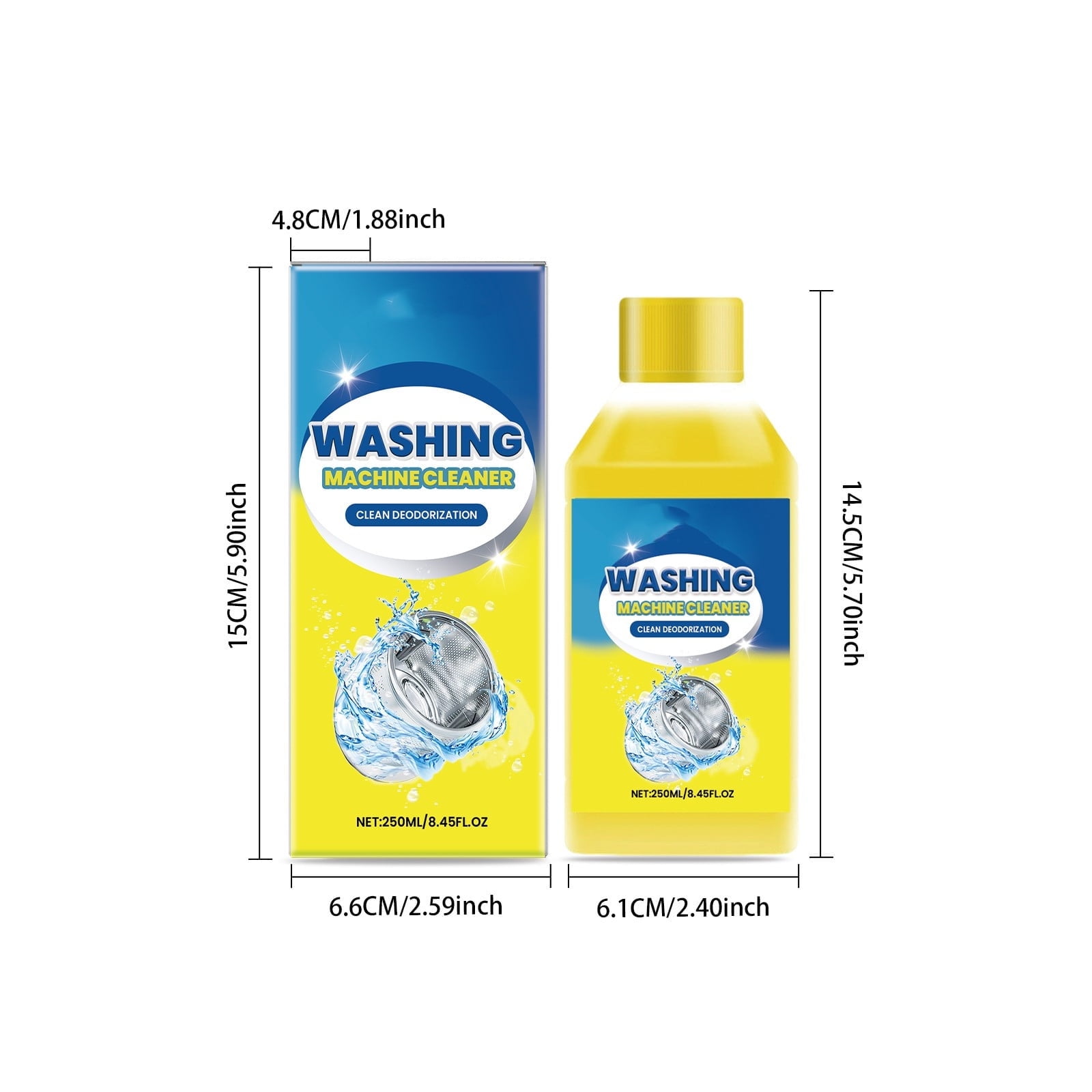 Multifunctional Washing Machine Cleaner 250ML - Powerful Descaling ...