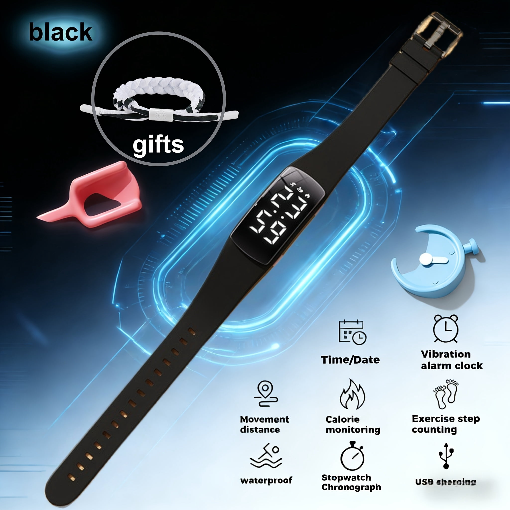 A Multifunctional Watch That Serves As a Fitness Tracker, Pedometer ...