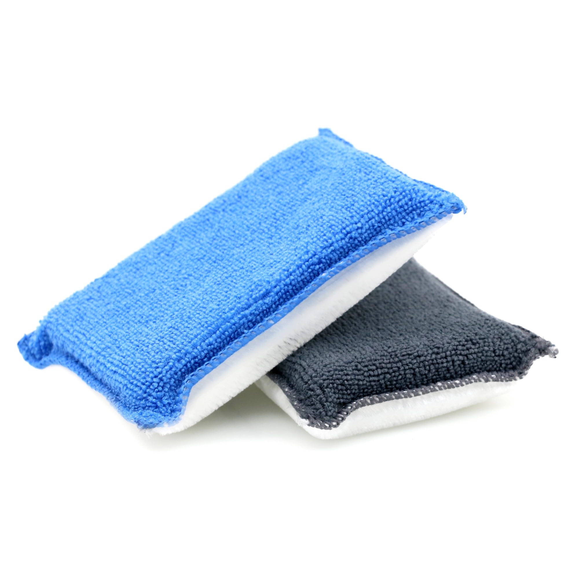 Multifunctional Wipe Fiber Square Sponge (2 Pack), Wet and Dry Cleaning ...