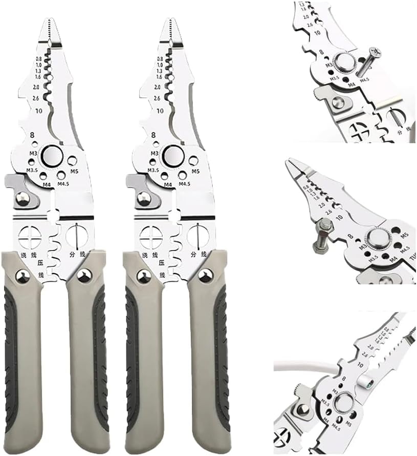 Multifunctional Wire Stripper Crimper Cable Cutter Pliers, 2025 New ...