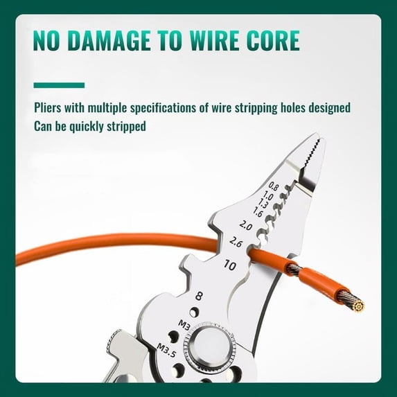 Multifunctional Wire Stripper Crimper Cable Cutter Pliers, Professional ...