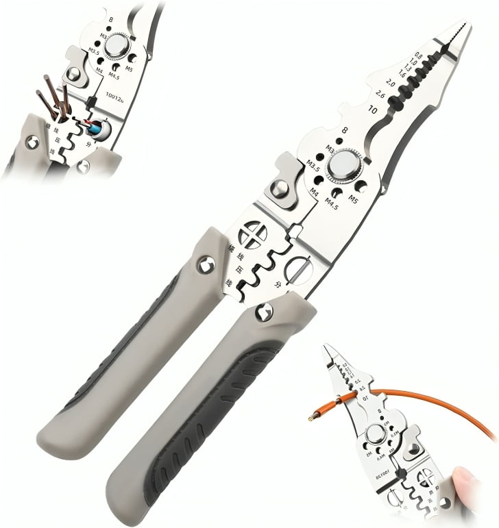 Multifunctional Wire Stripper Crimper Cable Cutter Pliers, Wire ...