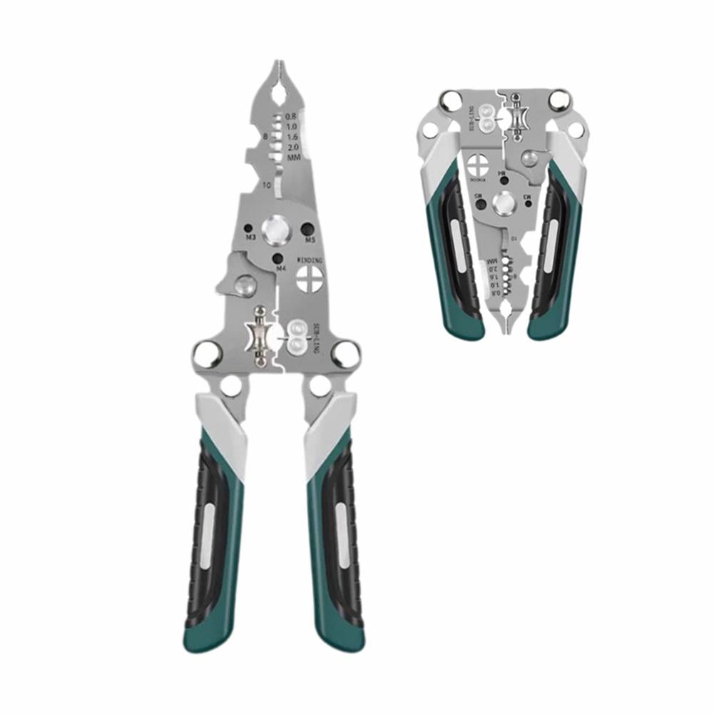Multifunctional Wire Stripper Pliers Foldable Electrical Cable Crimper ...