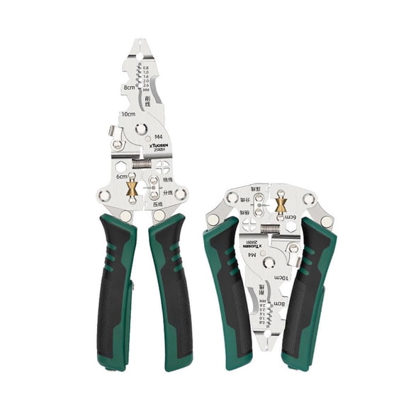 Multifunctional Wire Stripper and Voltage Tester Pliers Foldable Steel ...