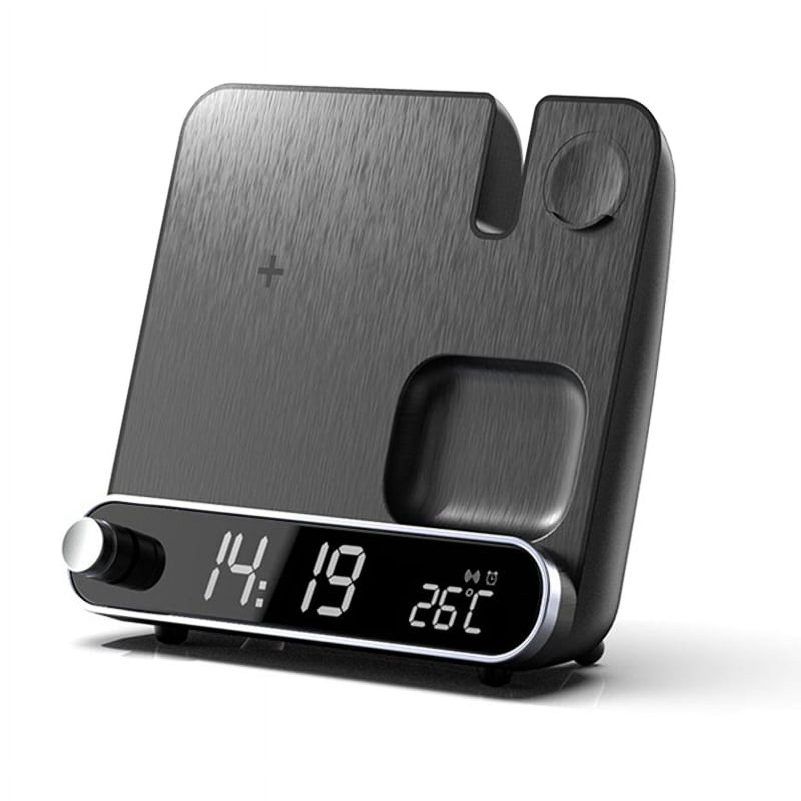 Multifunctional Wireless Charger Digital Clock 15W Fast Charging Dock ...