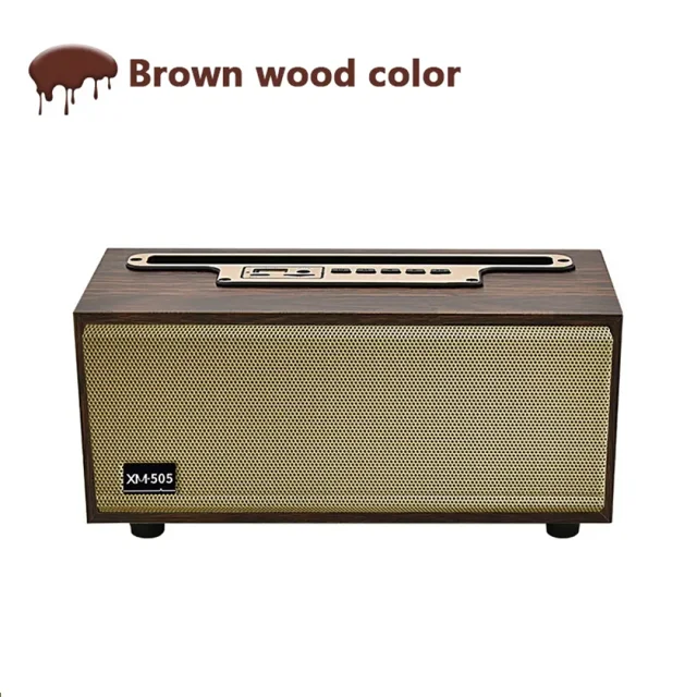 Multifunctional Wooden Bluetooth Speakers Wireless Bass Gun Remote ...