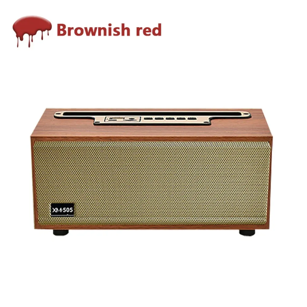 Multifunctional Wooden Bluetooth Speakers TWS Wireless Bass Gun Remote ...