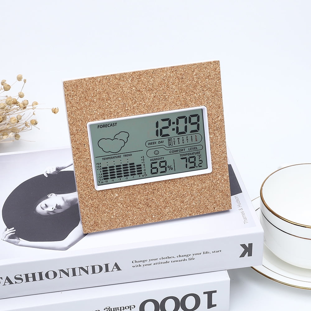 Multifunctional digital clock Temperature and humidity clock electronic ...