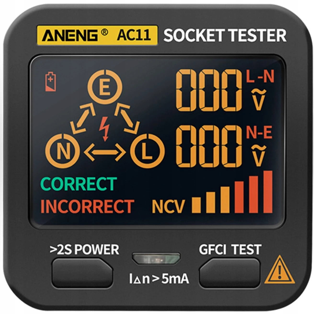 Multifunctional digital display socket tester electrician ground wire ...