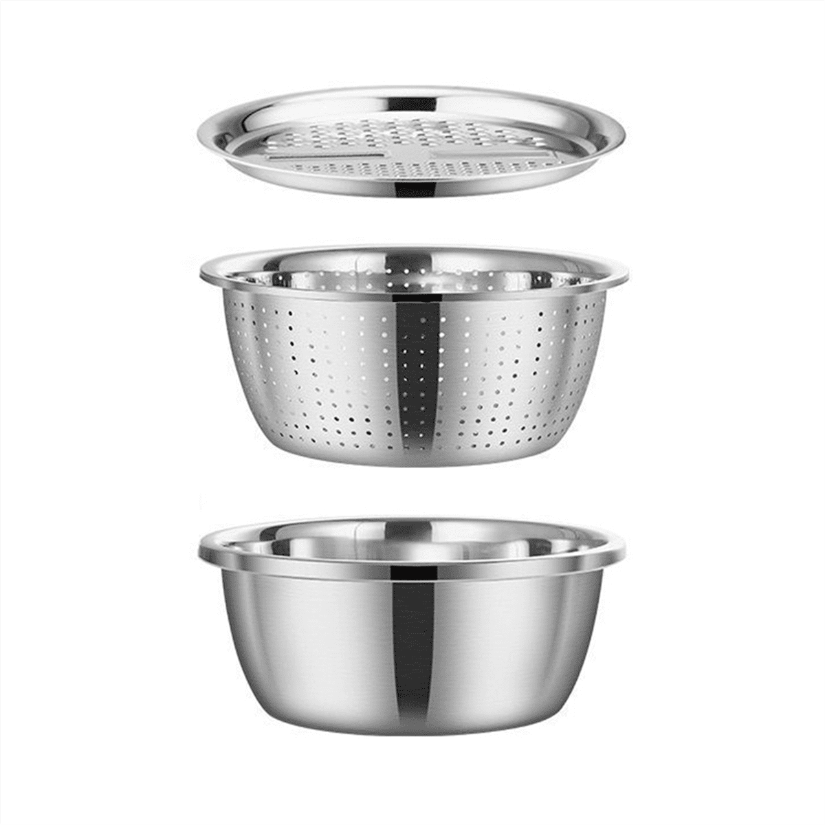 Multifunctonal Stainless Steel Basin,3 in 1 Stainless Steel Basin ...